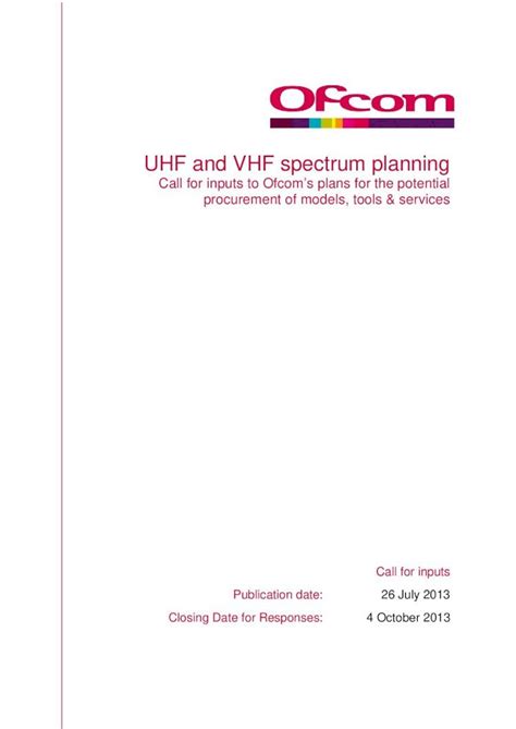 Pdf Uhf And Vhf Spectrum Planning Dokumentips Pdf Uhf And Vhf Spectrum Planning Dokumentips