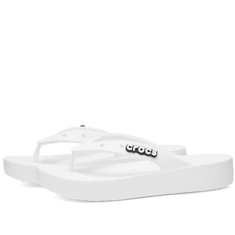 Crocs Classic Platform Flip W White End Gb