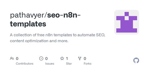 Github Pathavyer Seo N8n Templates A Collection Of Free N8n Templates To Automate Seo