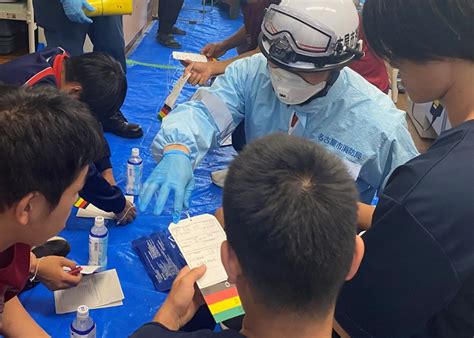 多数傷病者対応救急訓練 鳴海高等学校