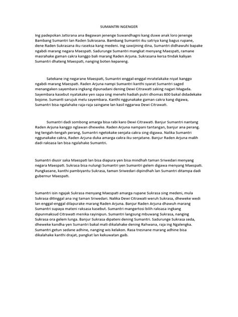 Sumantri Ngenge Pdf