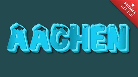 Aachen | Winter Font | Text Effect Generator