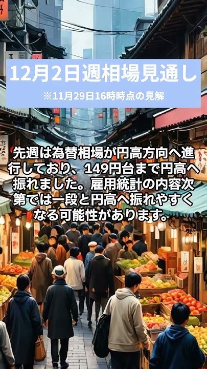 12月2日週の日本株式市場の相場見通しを解説！注目株もご紹介！ Shorts 株 株式投資 株式投資初心者 日本株 投資