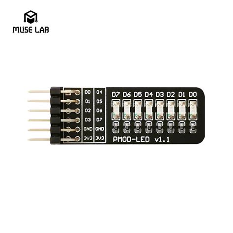 Pmod Led 확장 보드 Icesugar Fpga 모듈 표준 Pmod 커넥터 8 비트 기리 Led 티몬