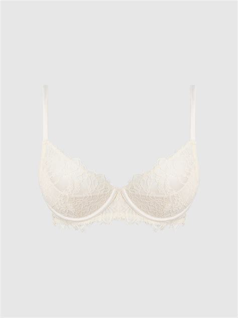 Rosalind Lace Cup Bra With Satin Half Cup Fredericks Of Hollywood