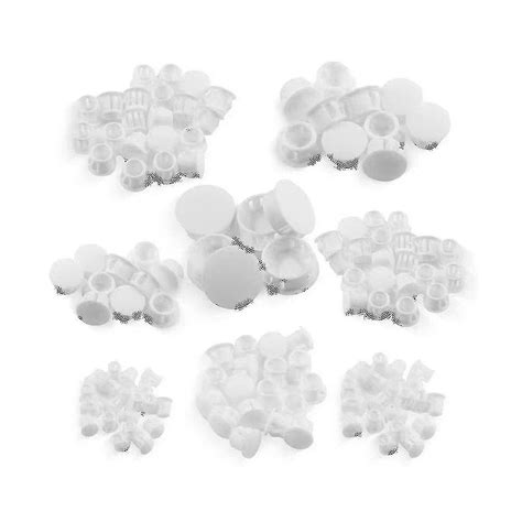 8 Sizes Plastic Hole Plugs Assortment Flush Type Snap In Locking Tube