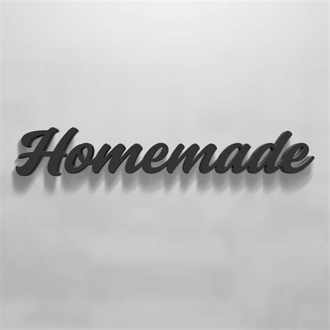 Homemade Word Sign Homemade Sign For Kitchen Shape Stack
