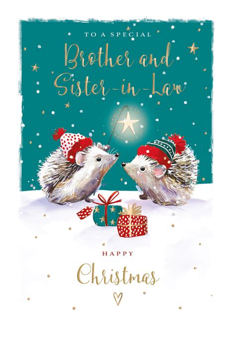 Brother And Sister In Law Christmas Greeting Card Cards