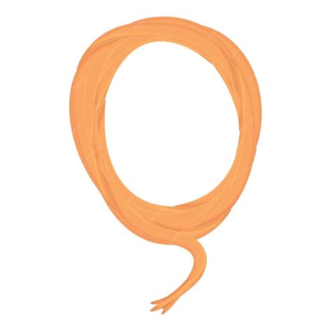 Icône De Lasso à Cordes Dessin Animé De Licône Vectorielle De Lasso à