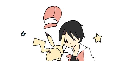 ポケモン レッドさんとピカチュウ 名無のイラスト Pixiv