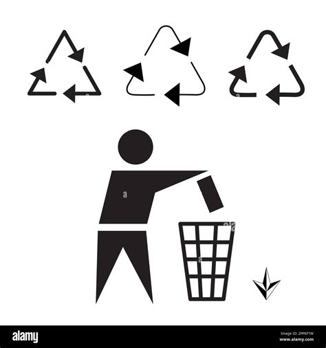 Eco Sticker Sorting Garbage For Recycling Sign Stock Vector Image And Art