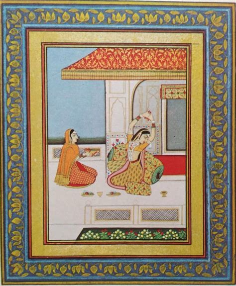 Ragini Purabi Late 18th Century Rajasthani Miniature Print From The