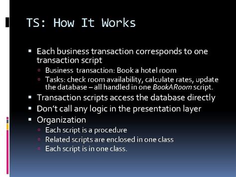 domain model enterprise application architecture domain logic patterns