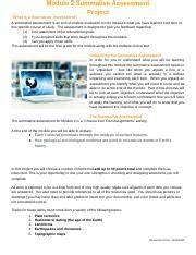 Copy Of M2 Summative Assessment Instructions 2020 Docx Module 2