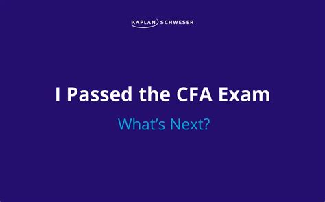 When Do Cfa Exam Results Come Out Kaplan Schweser