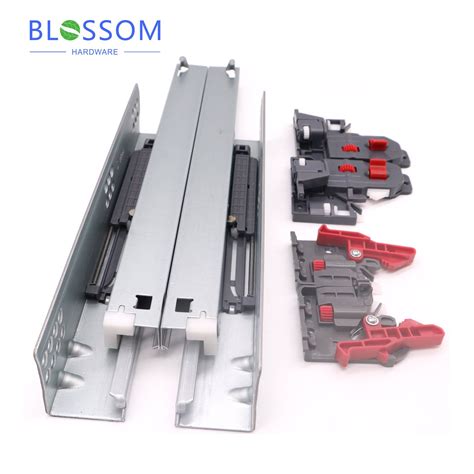 Full Extension Hidden Bottom Mount Soft Close Concealed Drawer Slides With 3d Handle Soft