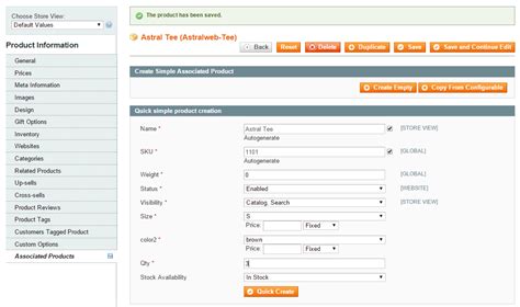 Magento 如何新增具有多重屬性的商品 Astral Web 歐斯瑞有限公司