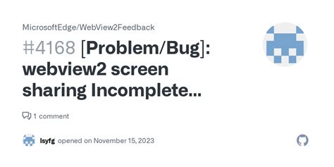 Problem Bug Webview Screen Sharing Incomplete Window Display Issue MicrosoftEdge