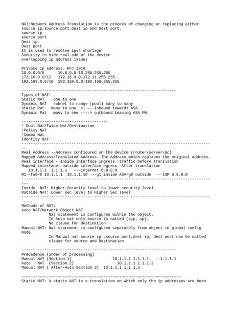 Nat Theory Download Free Pdf Ip Address Internet Standards