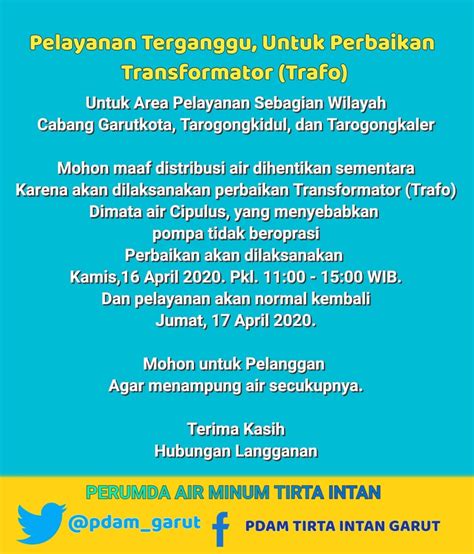 PDAM Tirta Intan Cabang Tarogong Kaler Turunkan Tim Teknik Ke Titik Kebocoran Saluran Pipa