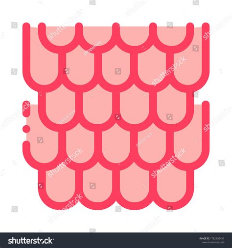 Shingles Roof Icon Vector Shingles Roof Stock Vector Royalty Free