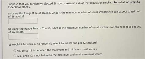 Suppose That You Randomly Selected 26 Adults Cameramath