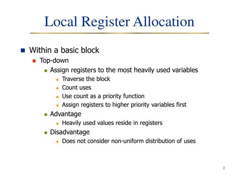 Ppt Register Allocation Powerpoint Presentation Free Download Id