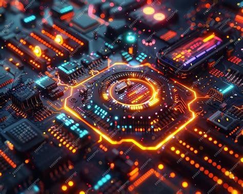 quantum computing and ai holographic neural networks digital data futuristic tech lab premium