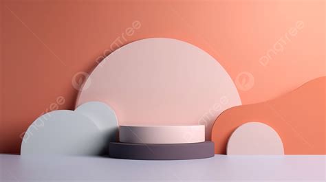 Podium Themed Abstract 3d Render For Product Mockup Background Minimal