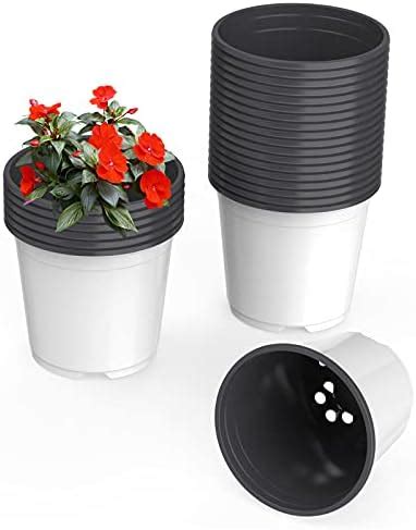 Amazon TPGSW 25 Packs Nursery Pots 4 5 6 Inch Flexible Seeding
