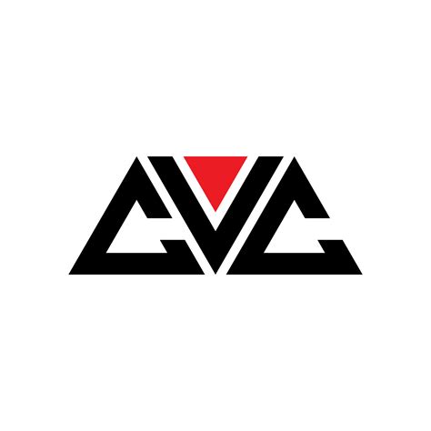 Cvc Triangle Letter Logo Design With Triangle Shape Cvc Triangle Logo