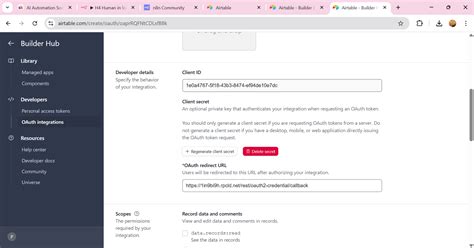 After Create Airtable Credential I Unable To Access My Table