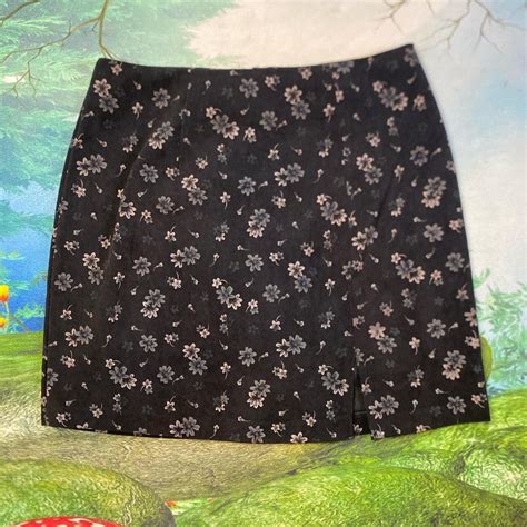 90s Whimsigoth Grunge Fairy Mini Skirt Black Mini Depop
