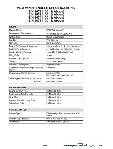 Bobcat Technical Service Guide PDF