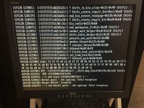 Kernel Panic Assuming Excessive I O Of Non Root Btrfs Volumes Or Bad
