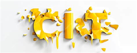 Premium Photo Cit Text Written In Yellow Letters