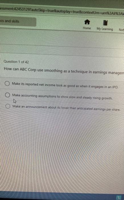Solved How Can Abc Corporation Use Smoothing As A Technique
