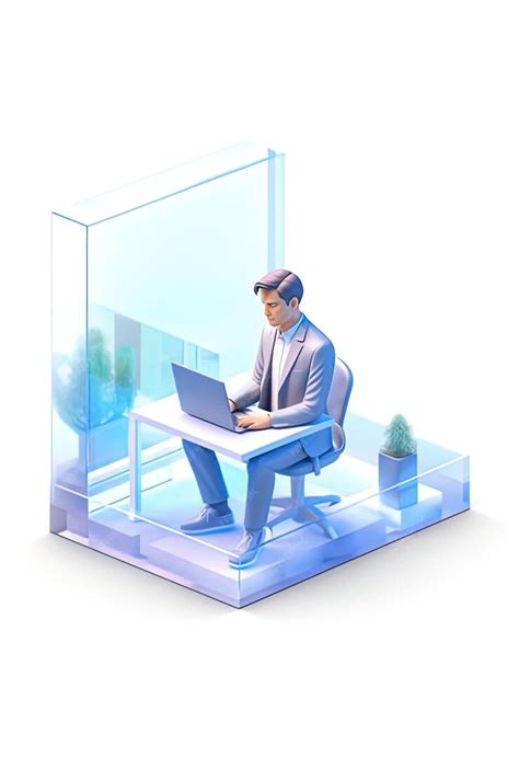 Premium Ai Image Man Coding At Laptop Cartoon Flat Ui Illustration Generation Ai