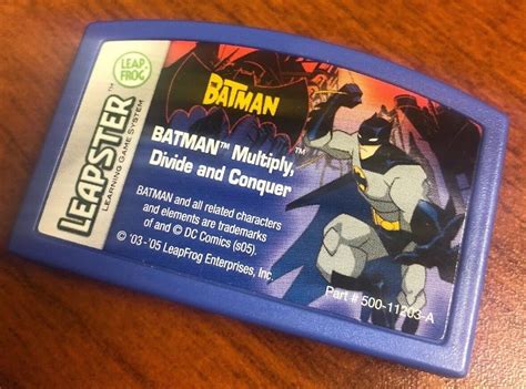 LeapFrog Leapster Batman Multiply Divide Conquer Cartridge 3rd