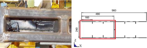 plastic deformation on the web frames during the indentation test and