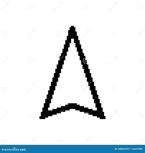 Pixel Cursor Arrow Icon Symbol Stock Illustration Illustration Of Click Cyberspace