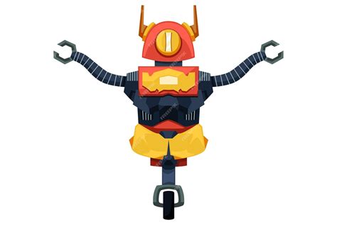 Premium Vector Cute Robot Character Design Illustration