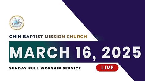 Sunday Worship Service March 16 2025 Youtube Sunday Worship Service March 16 2025 Youtube