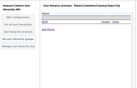 Managing User Hierarchy With A New Api In Amazon Connect Aws Contact