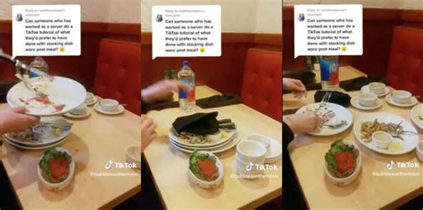 Server Shows Exactly How She Wants Customers To Clean Up Their Tables