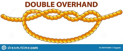 Double Overhand Isolated On White Household Binding And Fastening Unit