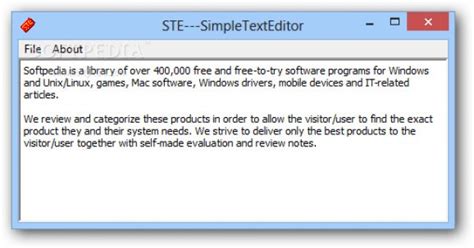 ste simpletexteditor download free windows prealpha softpedia