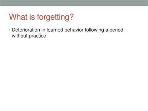 Ppt Memory And Forgetting Powerpoint Presentation Free Download Id