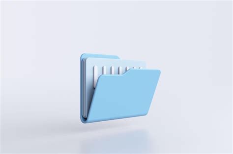 Premium Photo D Rendering Folder Icon
