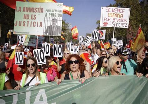 Así Hemos Contado La Manifestación Contra La Amnistía En Barcelona El